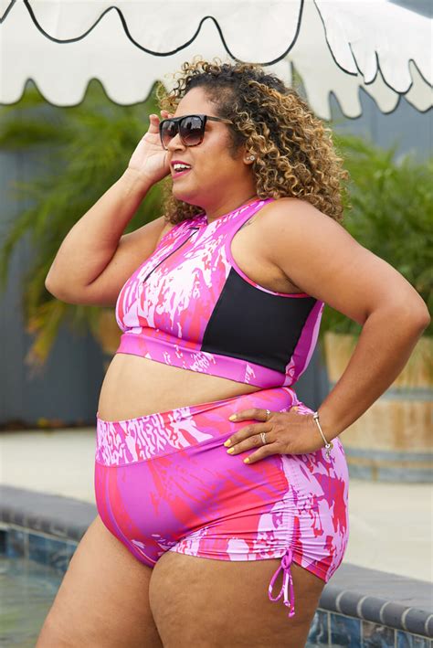 Plus Size Swimwear With Shorts