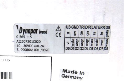 New Dynapar Ai2507201c020 Encoder Sb Industrial Supply Inc