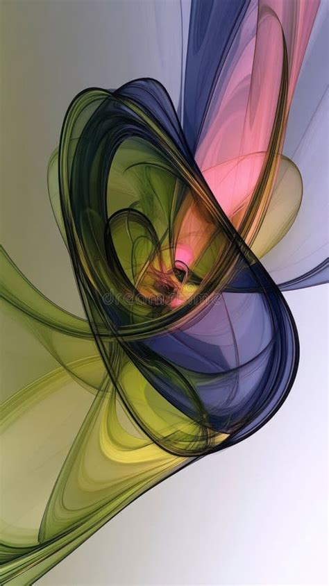 Abstract Swirling Colors Create A Dynamic Visual Effect Evoking
