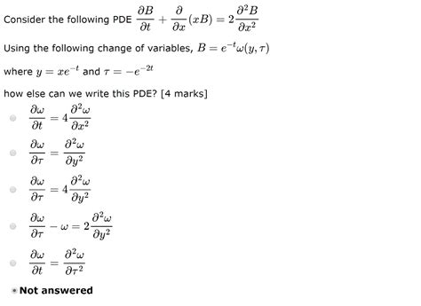 Solved Consider The Following PDE B Using The Chegg Com