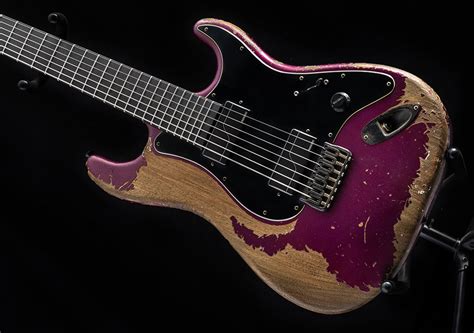 Fender Custom Shop 7 String Stratocaster Metallic Purple Master Built Brians Guitars