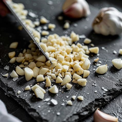 Free Chopped Garlic Cloves Image Garlic Chopping Cooking Download
