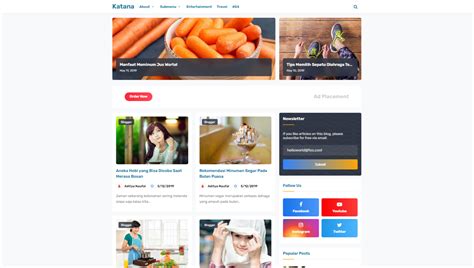 75 Rekomendasi Template Blog Sederhana Seo Friendly