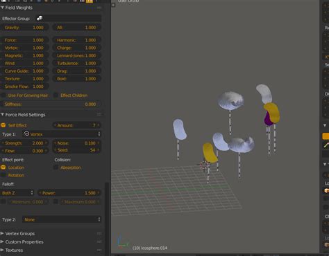 weird force field effects particles and physics simulations blender