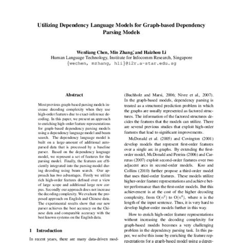 Utilizing Dependency Language Models For Graph Based Dependency Parsing