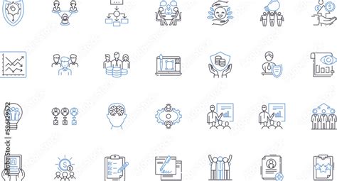 Customer Approach Line Icons Collection Empathy Personalization Communication Listening