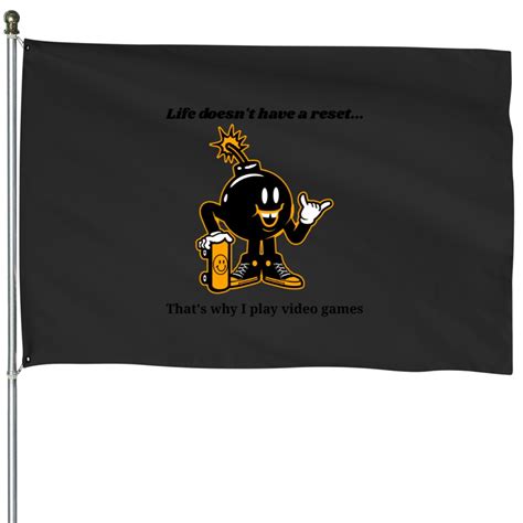 Life Doesnt Have A Reset House Flags Sold By Gabrielmarshall Sku