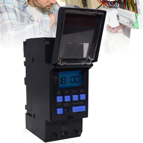 Din Rail Digital Display Programmable Geyser Timer Inbuilt Power Res