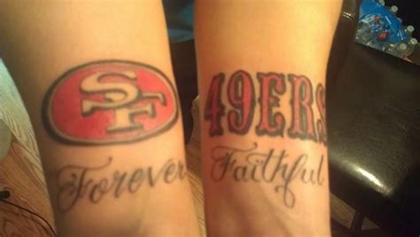 49ers Matching Tattoos Sf 49ers Tattoos