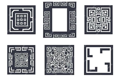 Scan Me Frame Set Qr Code Mockup Mobile Payment And Identity Vector Illustration Premium Ai