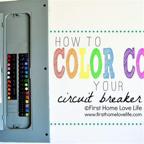 Color Code Your Circuit Breaker Box