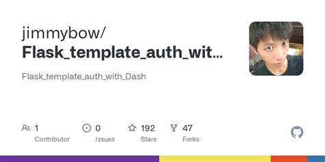 Github Jimmybow Flask Template Auth With Dash Flask Template Auth With Dash
