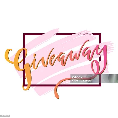 그것은 경품 시간 현대 포스터 템플릿 디자인 소셜 미디어 게시물 또는 웹 사이트 배너 브러시 스트로크와 함께 무료 선물 추첨 상금과 공짜를 이길 벡터 일러스트레이션 그리기에
