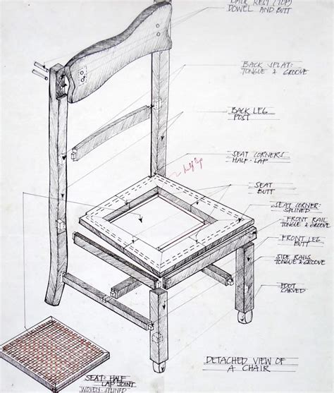 Exploded View Drawing Exploded View Drawing Furniture Interior