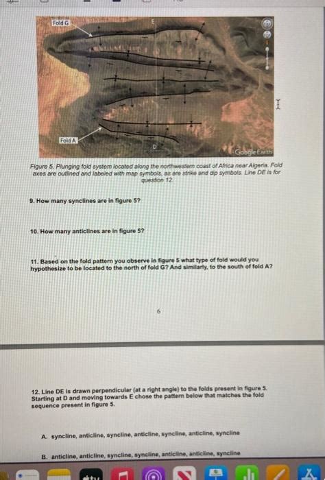 Solved Syncline S Anticline Aquestion 12 A Syncline