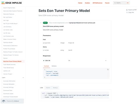 get error while downloading eon tuner generated model as a ipynb file