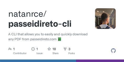 GitHub Natanrce Passeidireto Cli A CLI That Allows You To Easily And Quickly Download Any PDF