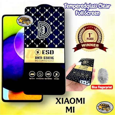 Jual Tempered Glass Full Kaca Anti Static Tg Bening Xiaomi Mi 8 9 11