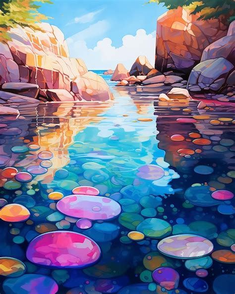 Premium Photo Colourfull Ston Background