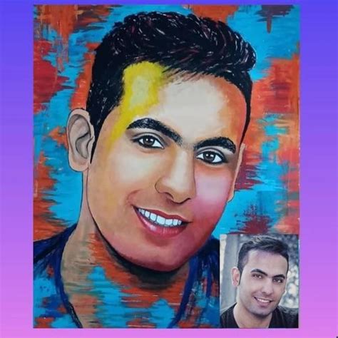 خرید و قیمت طراحی چهره با گواش ب سبک پاپ آرت سایز کارa4 20در30بدون