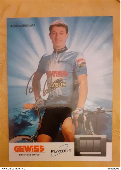 Radsport Autographe Andrea Brognara Gewiss Playbus