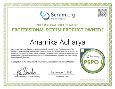 anamika acharya on linkedin scrum agile productowner certification