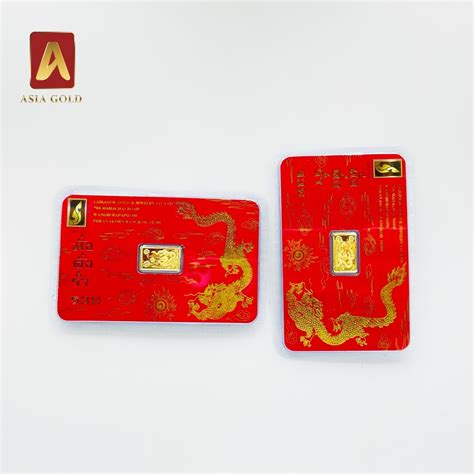 Asiagold ทองแท่งทองคำแท้ 96 5 หนัก 1 กรัม ลายมังกร Asia Gold