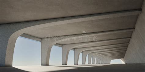 Abstract Architecture Design Of Modern Futuristic Building Architectural Background With