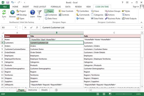 Code On Time Development Tools For Excel Overview