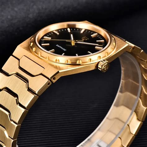 Pagani Design Pd Ys020 Ultra Slim Gold Tone Mens Watch