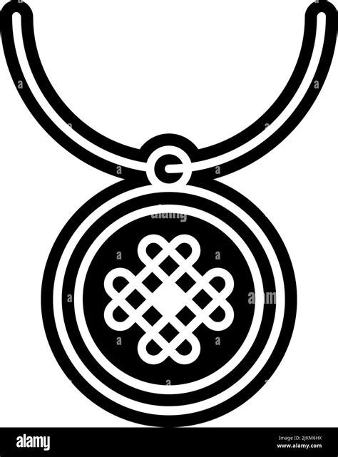 Amulet Icon Black Vector Illustration Stock Vector Image And Art Alamy