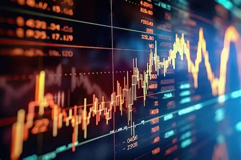Premium Ai Image Dynamic Financial Data Visualization Generative Ai