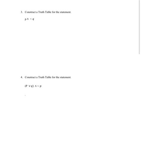 Solved 5 Construct A Truth Table For The Conditional