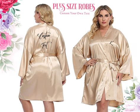 Plus Size Robes Personalized 6xl Robes Customized Robes Custom Bridal