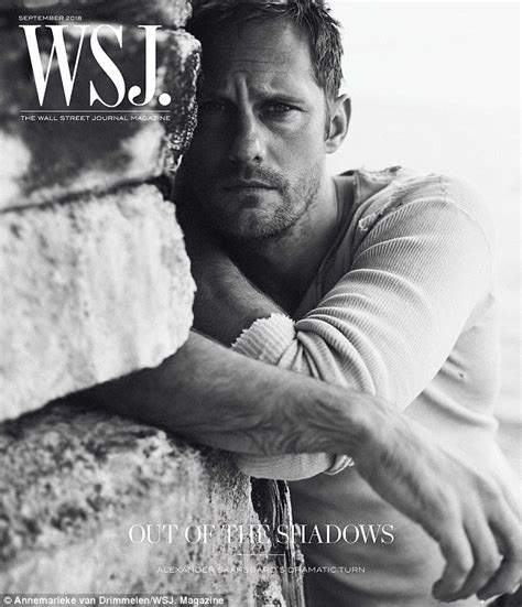 Alexander Skarsg Rd Addresses Romance Rumors With Charlize Theron Daily Mail Online