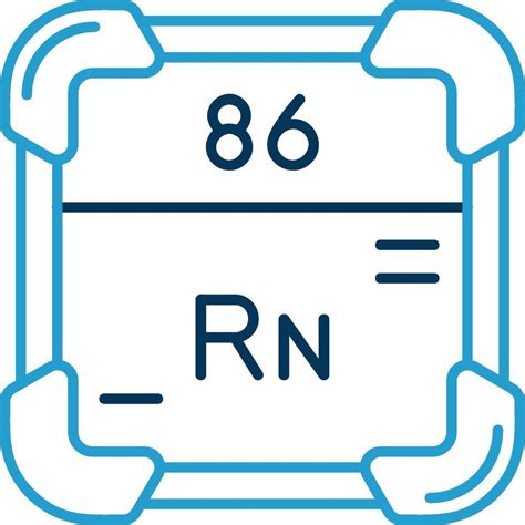 radon line blue two color icon 41738652 vector art at vecteezy