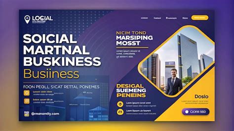 Premium Photo A Poster For A Business That Says Social Networking