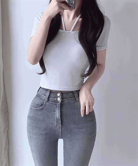 [홀터넥 5col] 달달색감ෆ 프시케 힙무드 홀터끈 스트랩 Y2k 홀터넥 크롭티 끈 반팔 티셔츠 에이블리