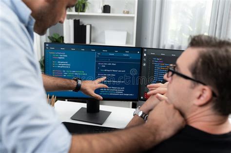 It Developers Creating Online Software Development Information