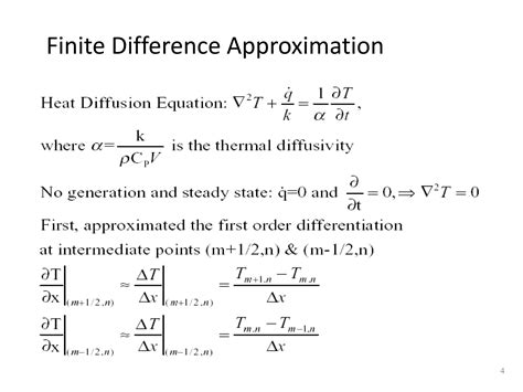 Finite Difference Method For Charge Calculation Ppt