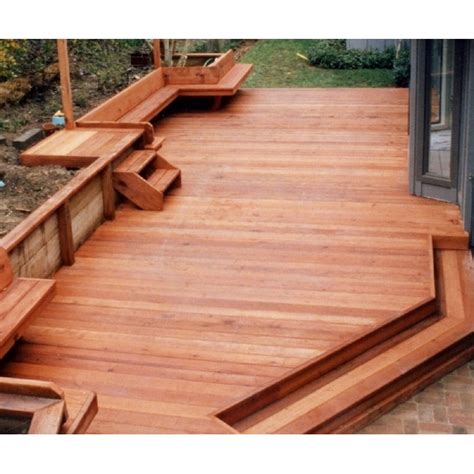 2 In X 6 In X 8 Ft Redwood Green Deck Board Lumber In The Wood Deck