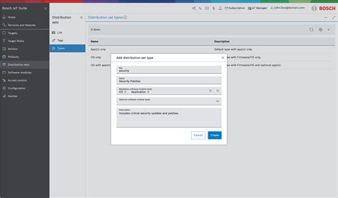 Manage Distribution Set Types Bosch Iot Rollouts Documentation