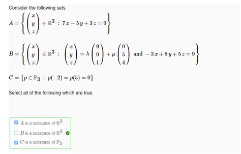 Solved Consider The Following Sets Chegg