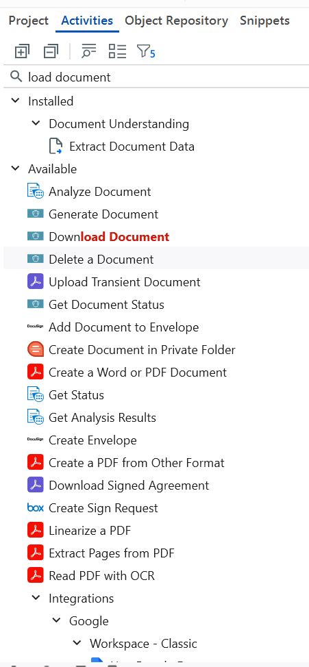Load Document Activity Not Showing Document Understanding Uipath Community Forum