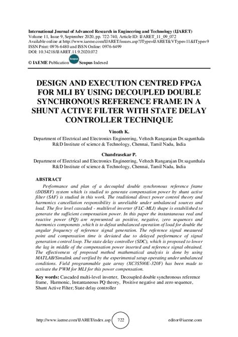 Pdf Design And Execution Centred Fpga For Mli By Using Decoupled
