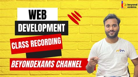Be Web Dev Class Recording Part 1 Youtube