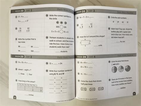 二年级数学英文原版 Evan Moor Daily Common Core Math Practice Grade 每日练习系列数学二年级教师家长资源书 虎窝淘