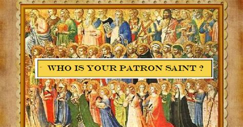 List Of Patron Saints And What They Stand For