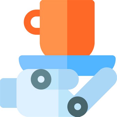 Robotics Basic Rounded Flat Icon