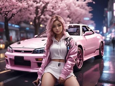 Premium Ai Image Ultradetailed Full Body Shot Of A Woman In Night